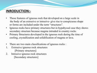 Igneous structure and genesis (structural geology) | PPTX