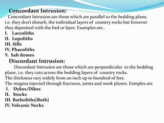 Igneous structure and genesis (structural geology) | PPTX