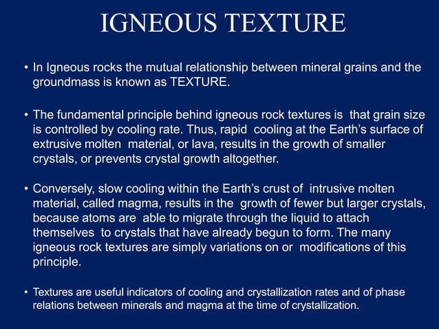 Igneous texture final. | PPT