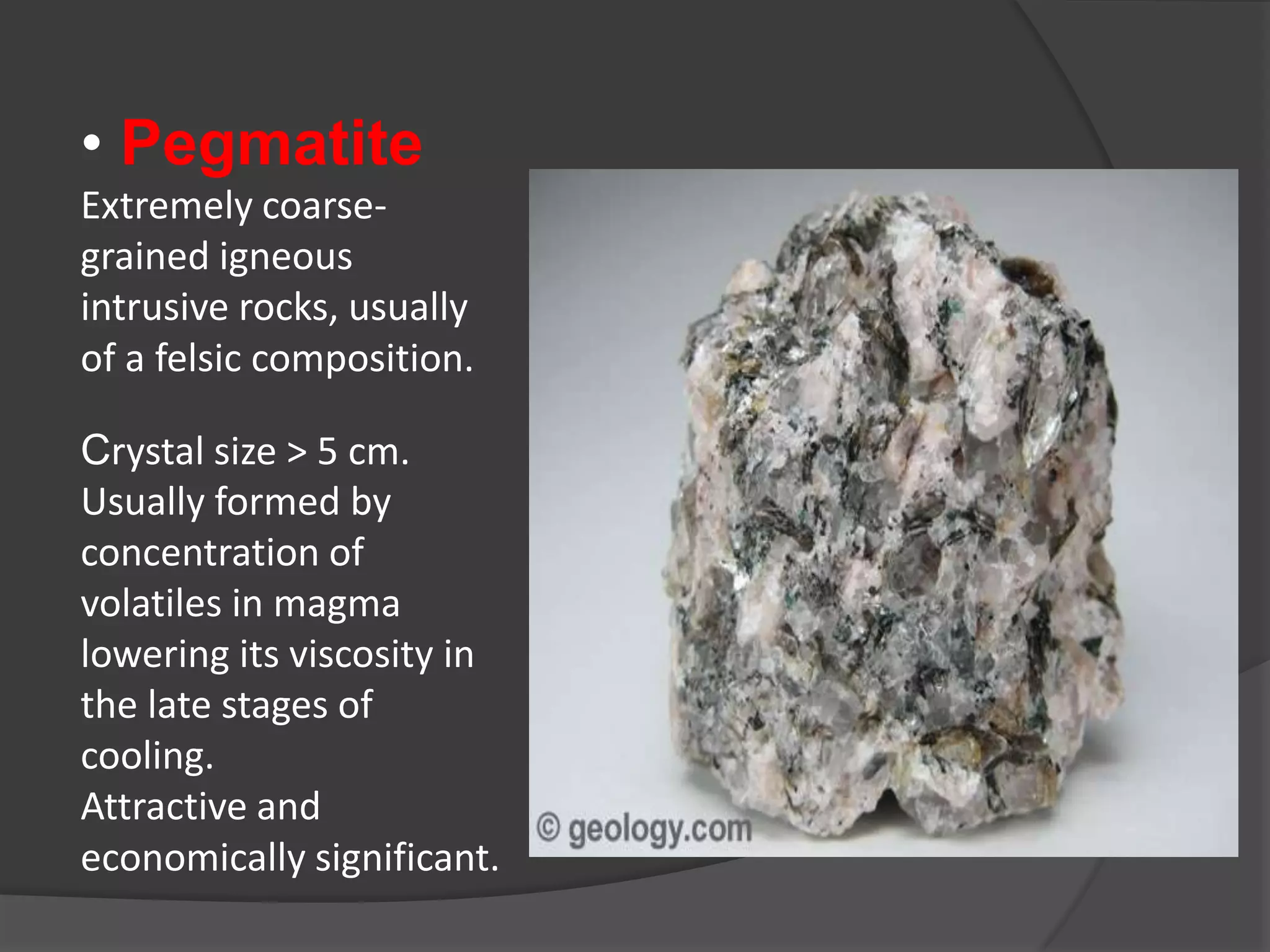 Igneous textures and structures | PPTX