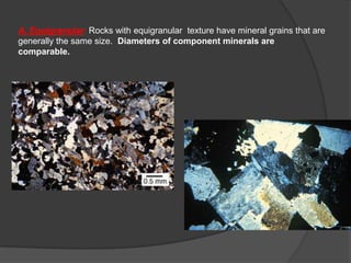 Igneous textures and structures | PPTX