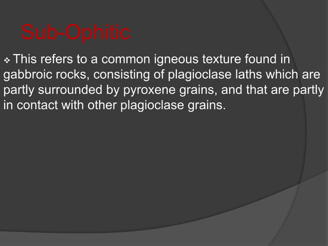 Igneous textures and structures | PPTX | Geography | Science