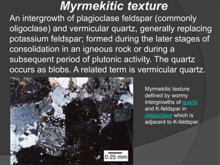 Igneous textures and structures | PPTX