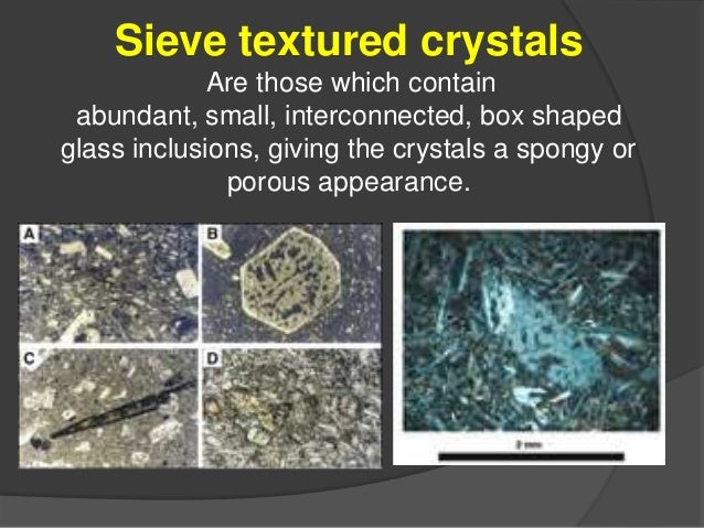 Igneous textures and structures