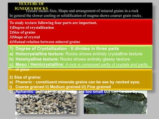 Igneous texture & structure Dyuti krushna Jena.pptx