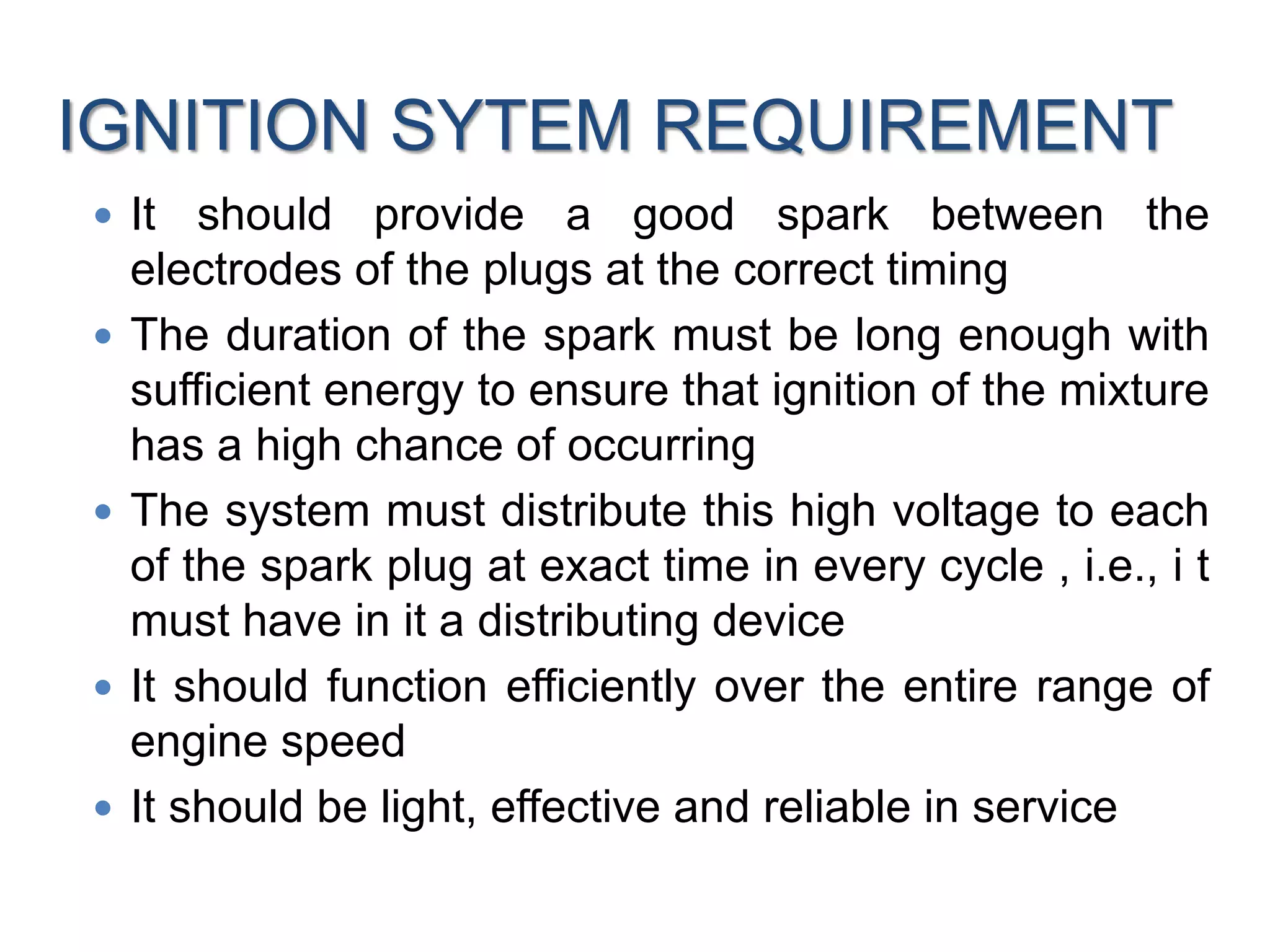 IGNITION SYSTEM OF SI ENGINE | PPTX