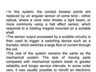 IGNITION SYSTEM OF SI ENGINE | PPTX