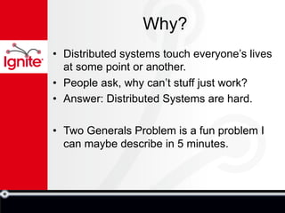 The Two Generals Problem | PPT