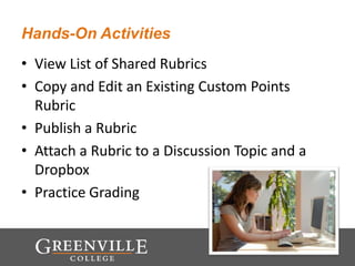 #D2LIgnite 2013 Illinois - Creating & Grading Custom Rubrics - Rhonda ...