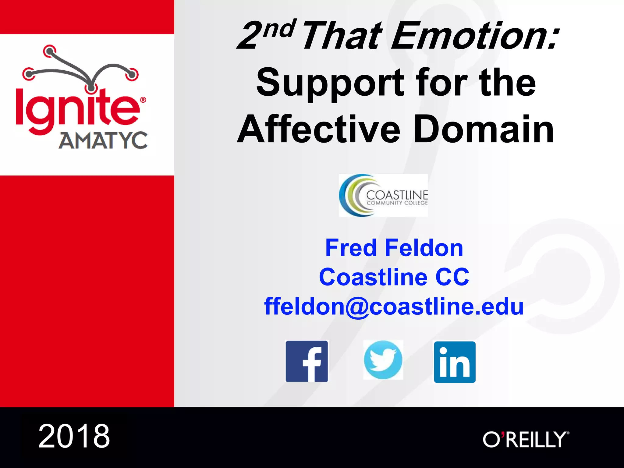 2nd That Emotionsupport For The Affective Domain Ppt