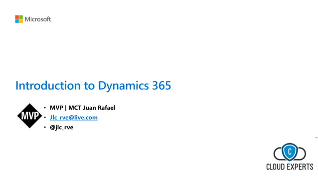Intro Microsoft Dynamics 365 | PPTX | Computer Software and ...
