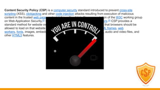 Ignite content security policy | PPT