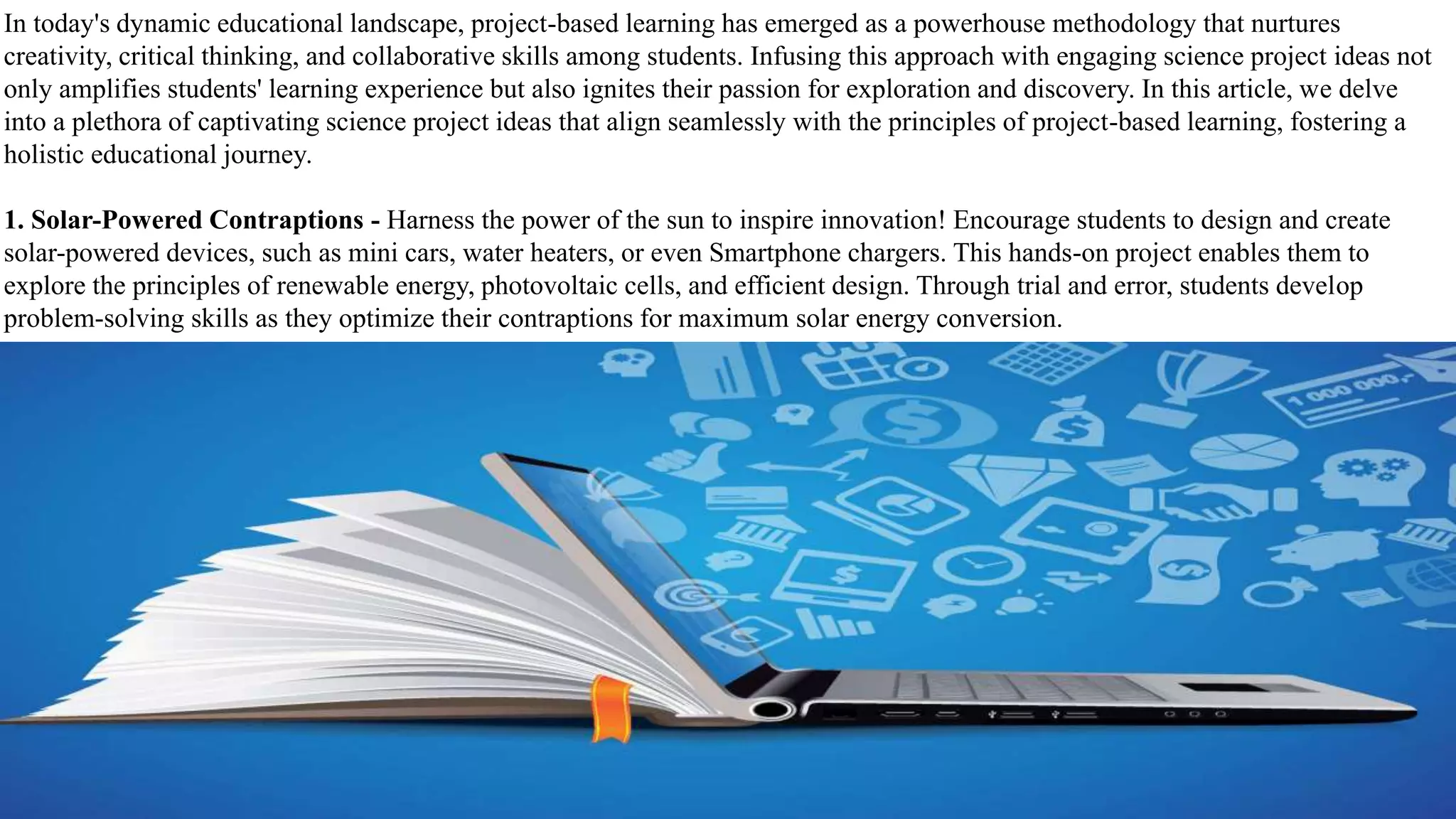 Ignite Curiosity with Exciting Science Project Ideas for Project-Based Learning.pptx