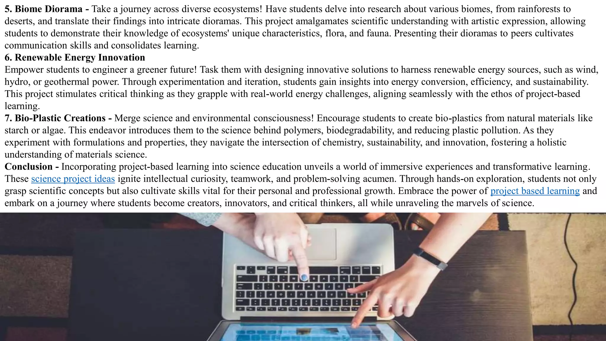 Ignite Curiosity with Exciting Science Project Ideas for Project-Based Learning.pptx