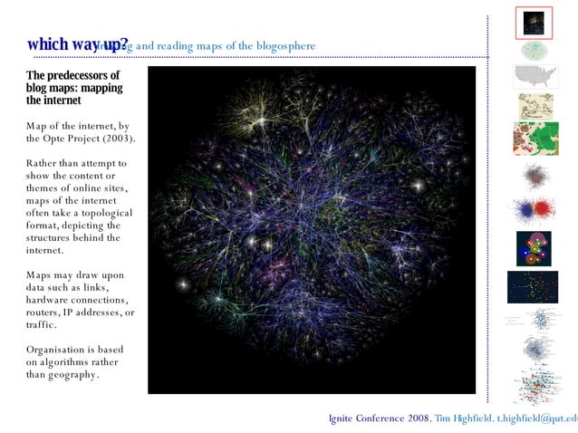 Which way up? Drawing and reading maps of the blogosphere | PPT