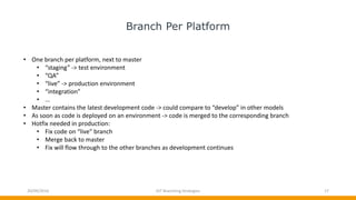 Git branching strategies | PPTX