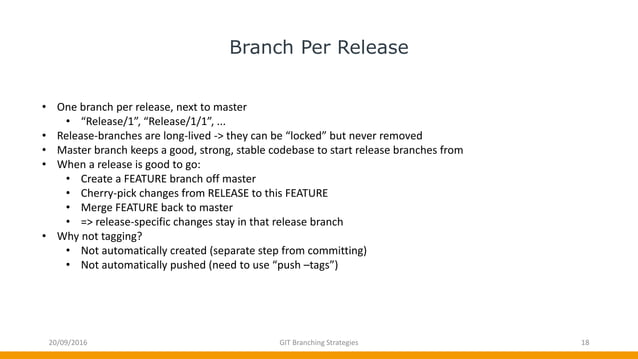 Git branching strategies | PPTX