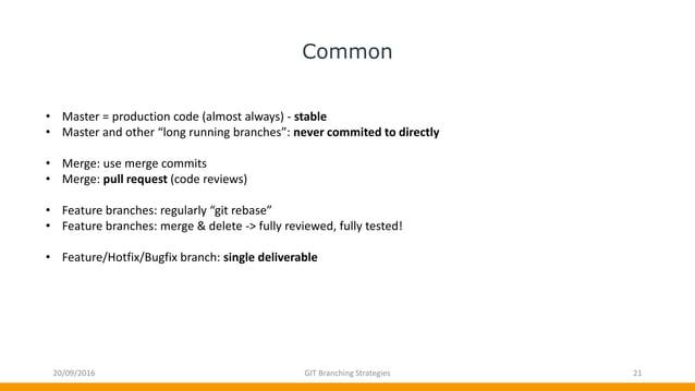 Git branching strategies | PPTX