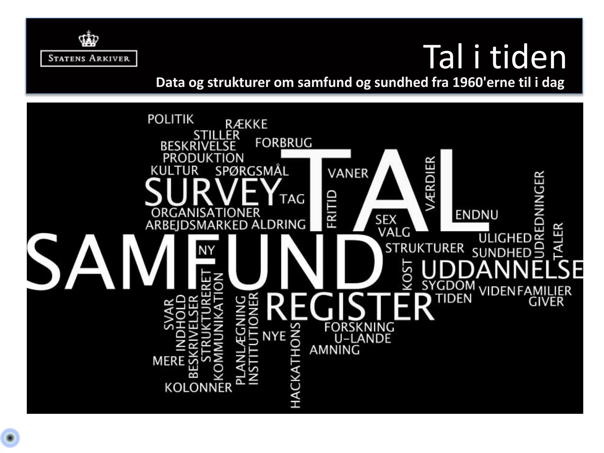 #HACK4DK "Tal i tiden – data om samfund og sundhed fra 1960’erne til i dag" af Jannik ...