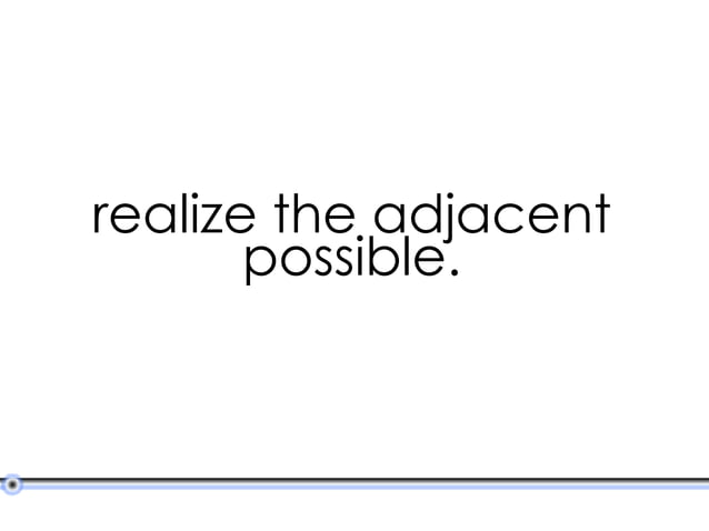 Realizing the Adjacent Possible | PDF
