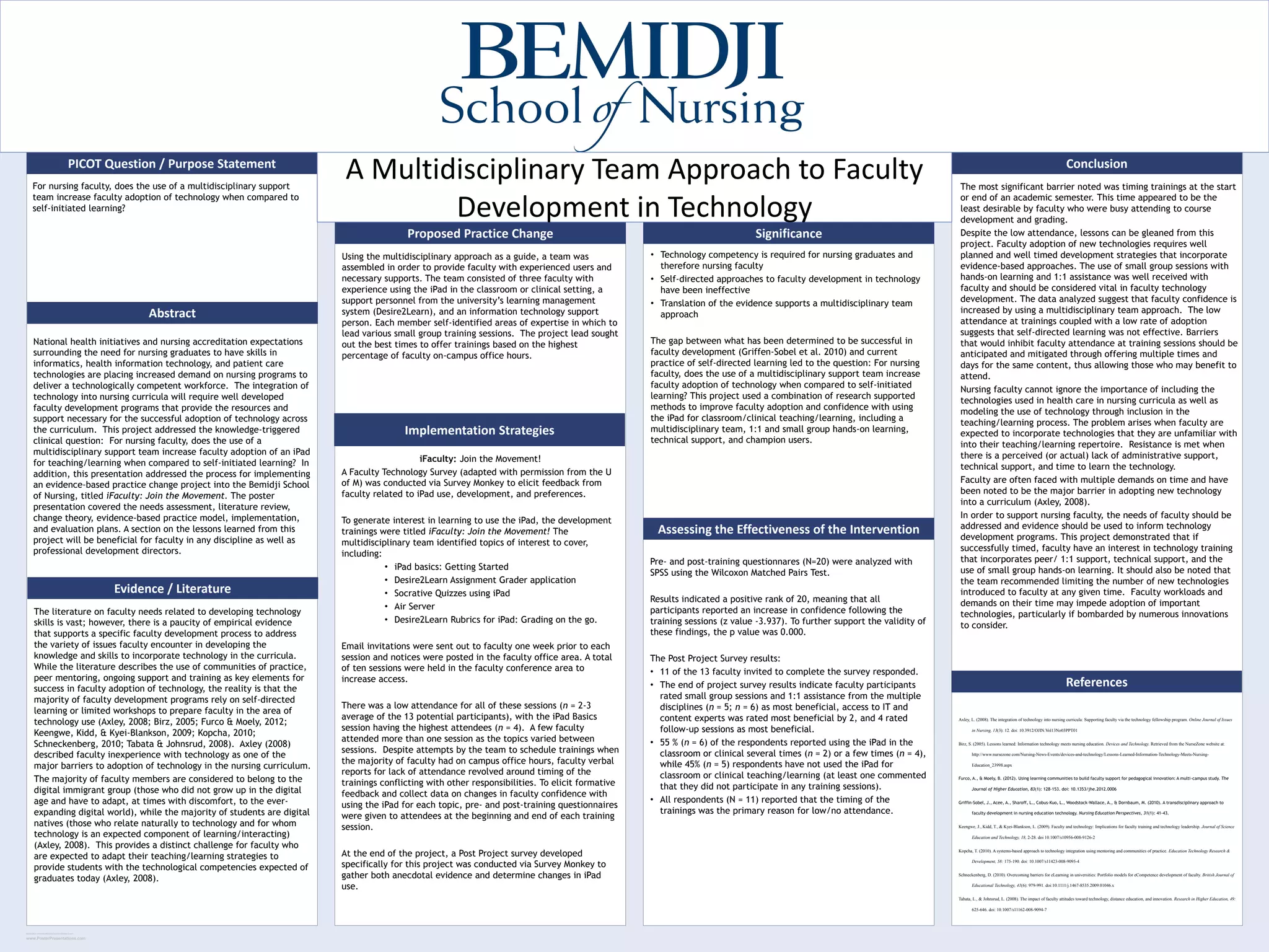 A Multidisciplinary Team Approach to Faculty Development in Technology ...