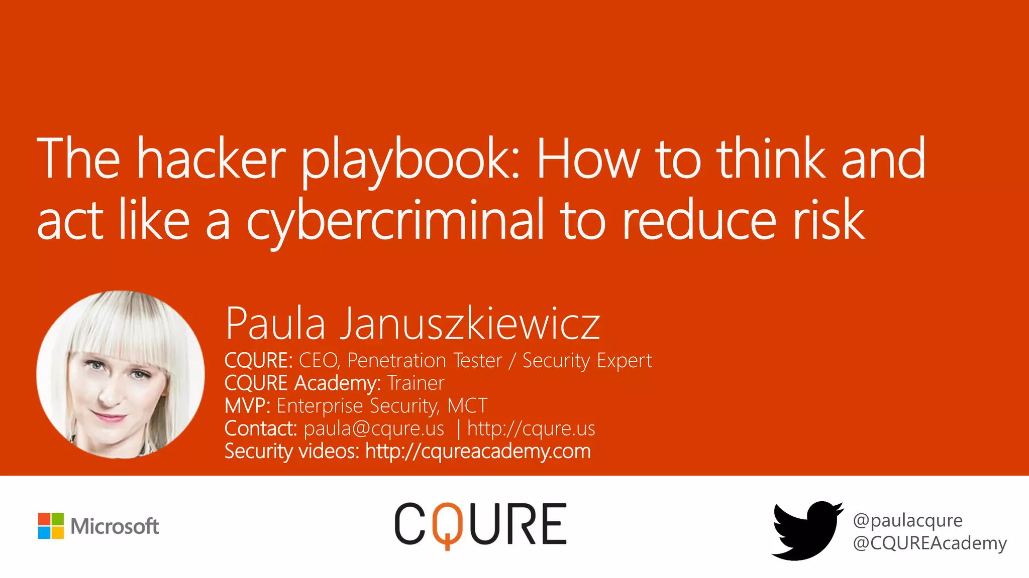 The hacker playbook: How to think and act like a cybercriminal to ...