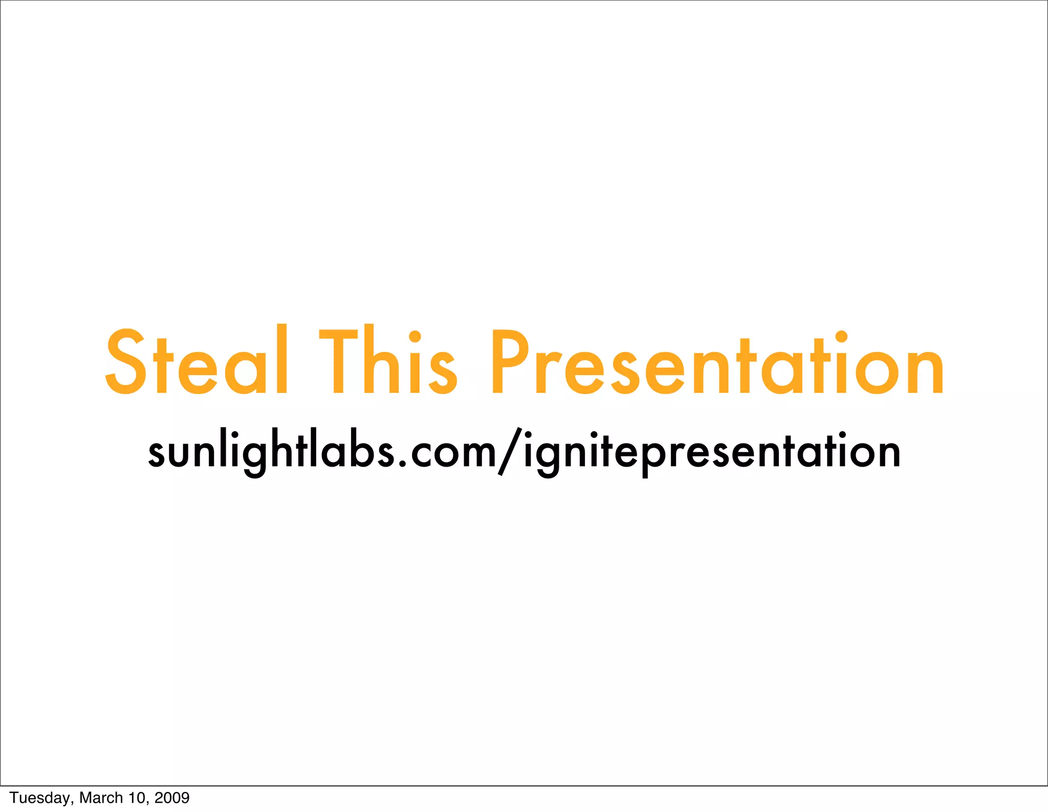 Ignite Presentation | PPT