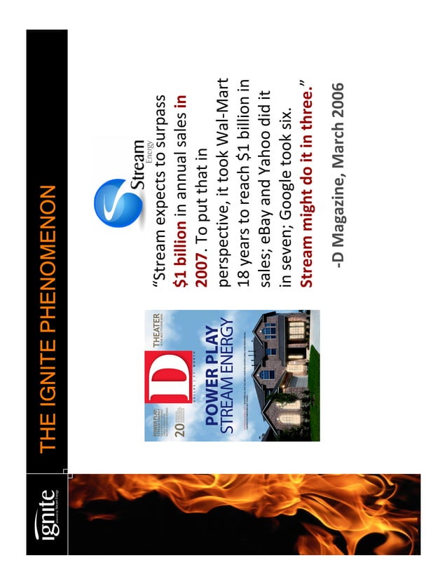 Stream Energy/Ignite Presentation | PDF