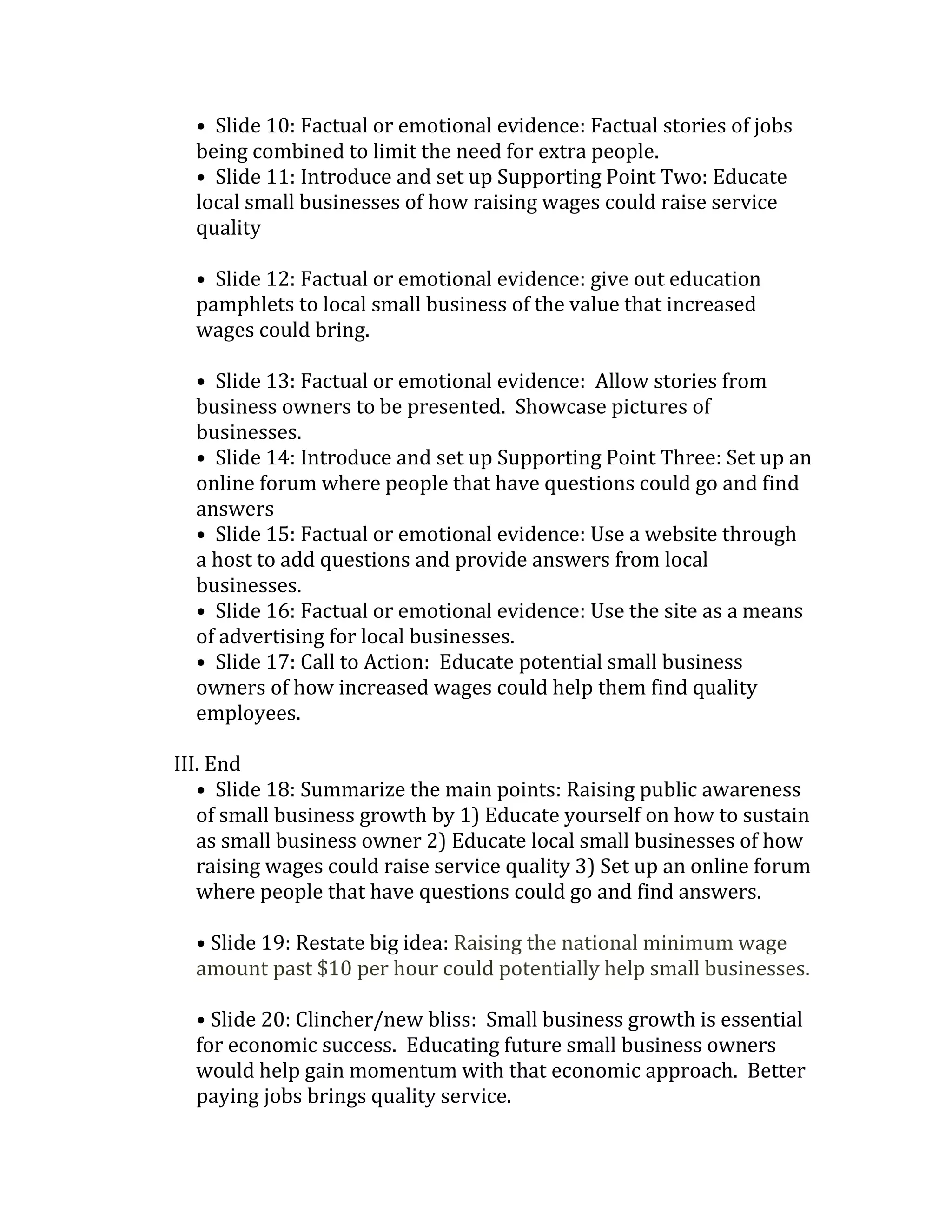 Ignite presentation | DOCX