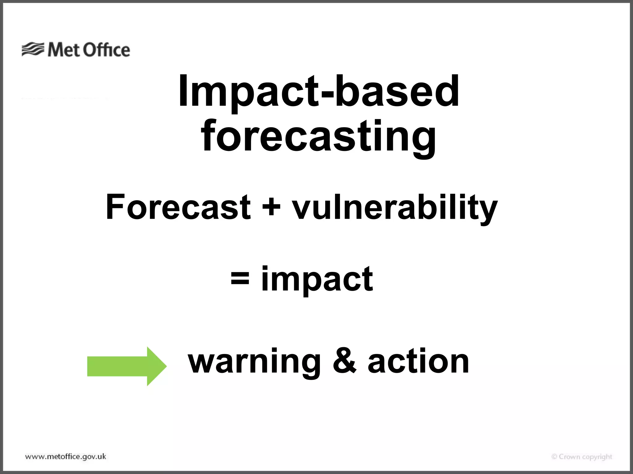 Understanding Risk Forum 2016 - Impact-based forecasting | PPTX