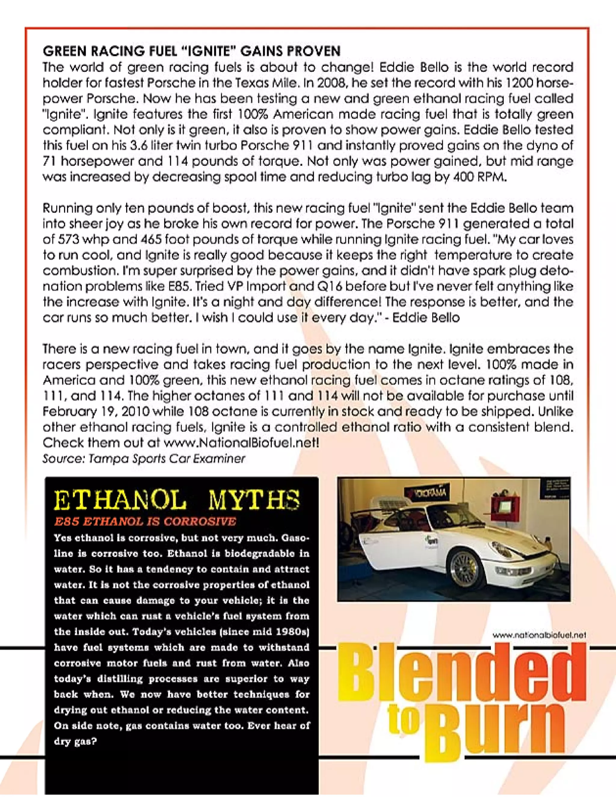 Ignite Racing Fuel | PDF