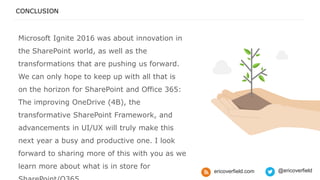Microsoft Ignite 2016 In Review | PPT