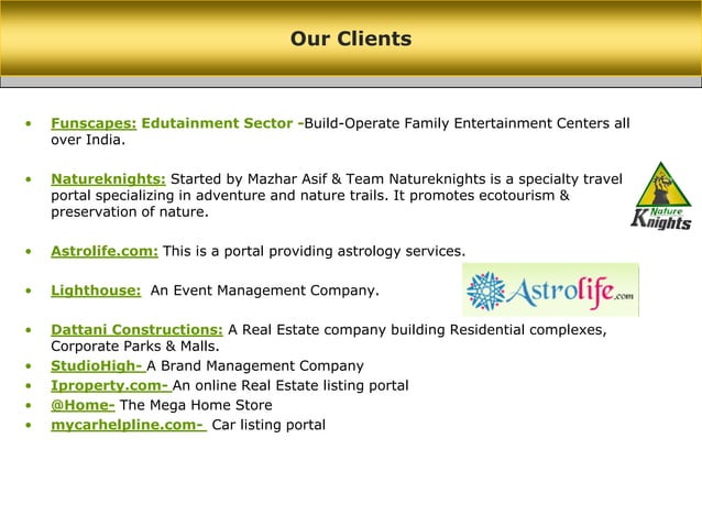 Ignite services company profile | PPT