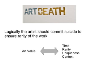 1st Ignite Zurich - Art Rarity and the Web | PPT