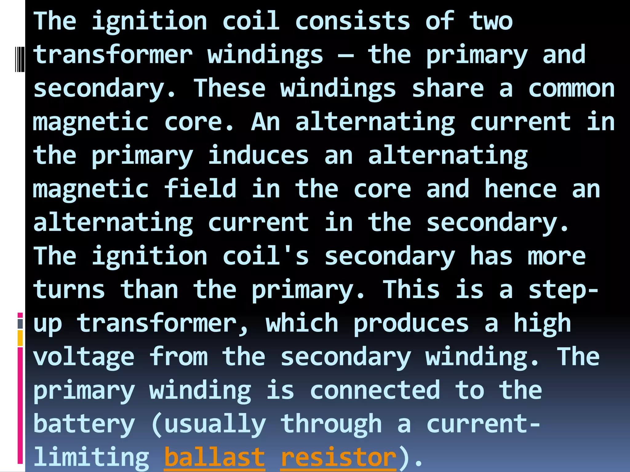 IGNITION SYSTEM IN CARS | PPTX