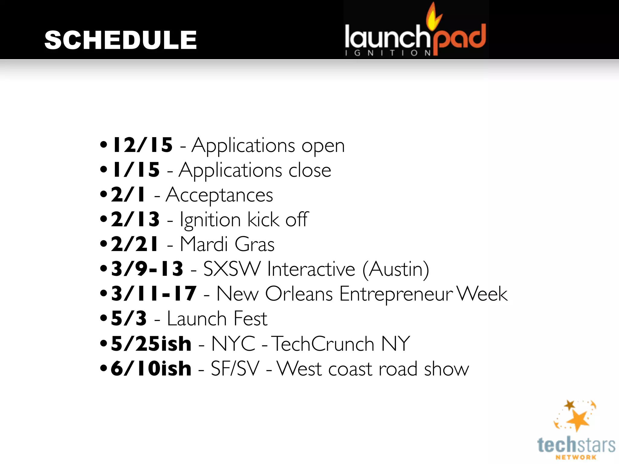 Launch Pad Ignition 2012 | PPT