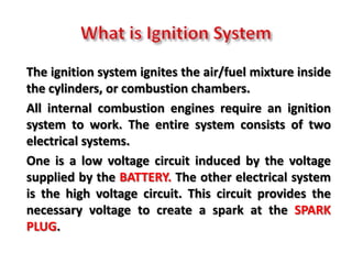 Ignition system by arshed mehmood | PPTX