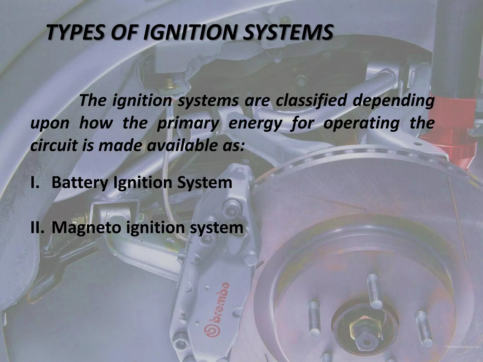 Ignition system | PDF