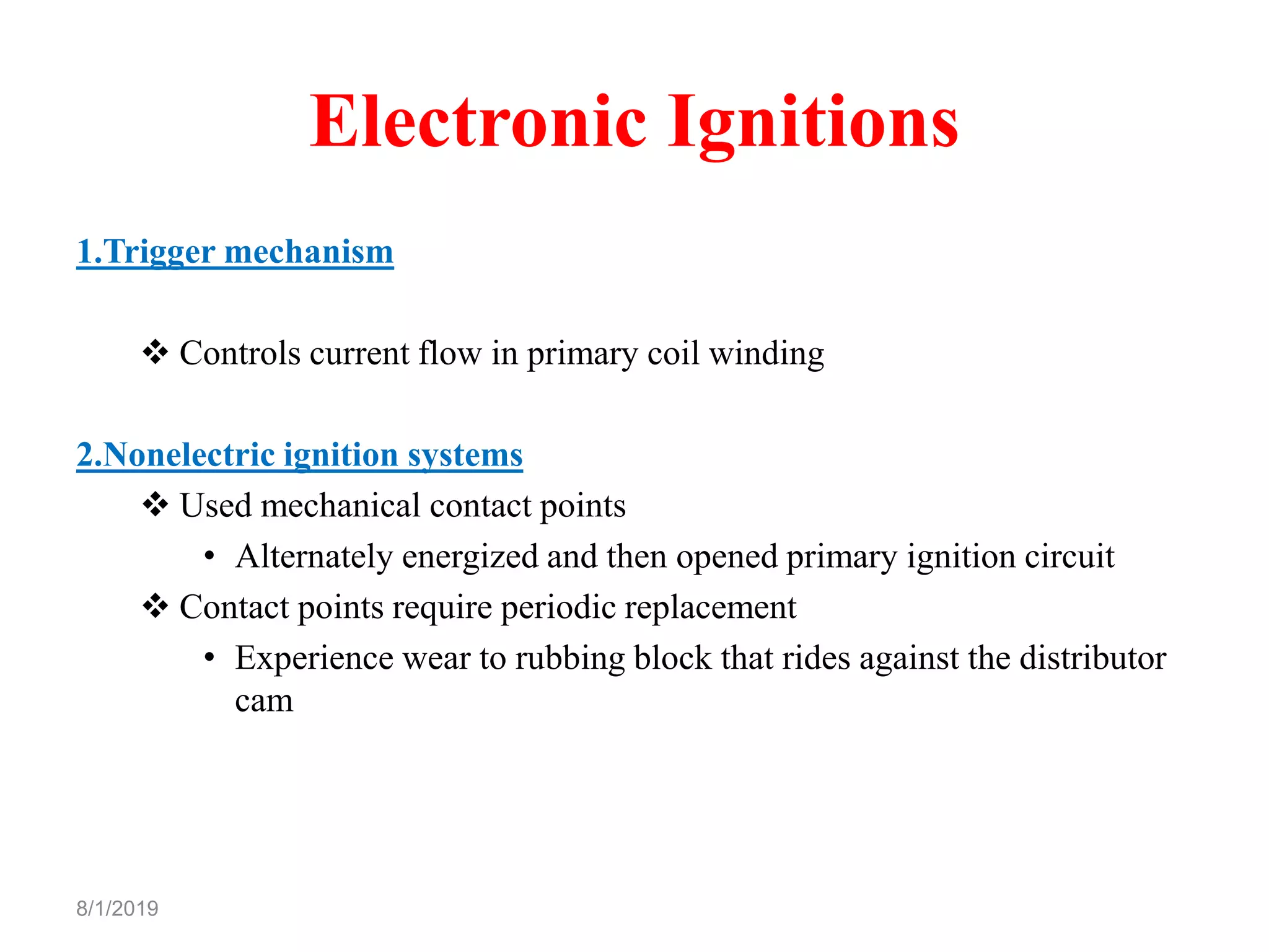 Automotive : Ignition System | PPTX