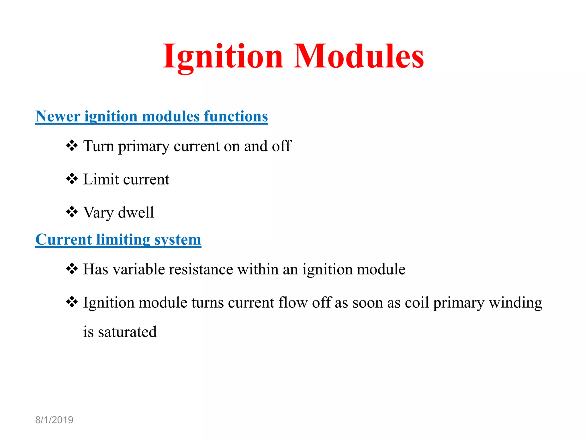 Automotive : Ignition System | PPTX