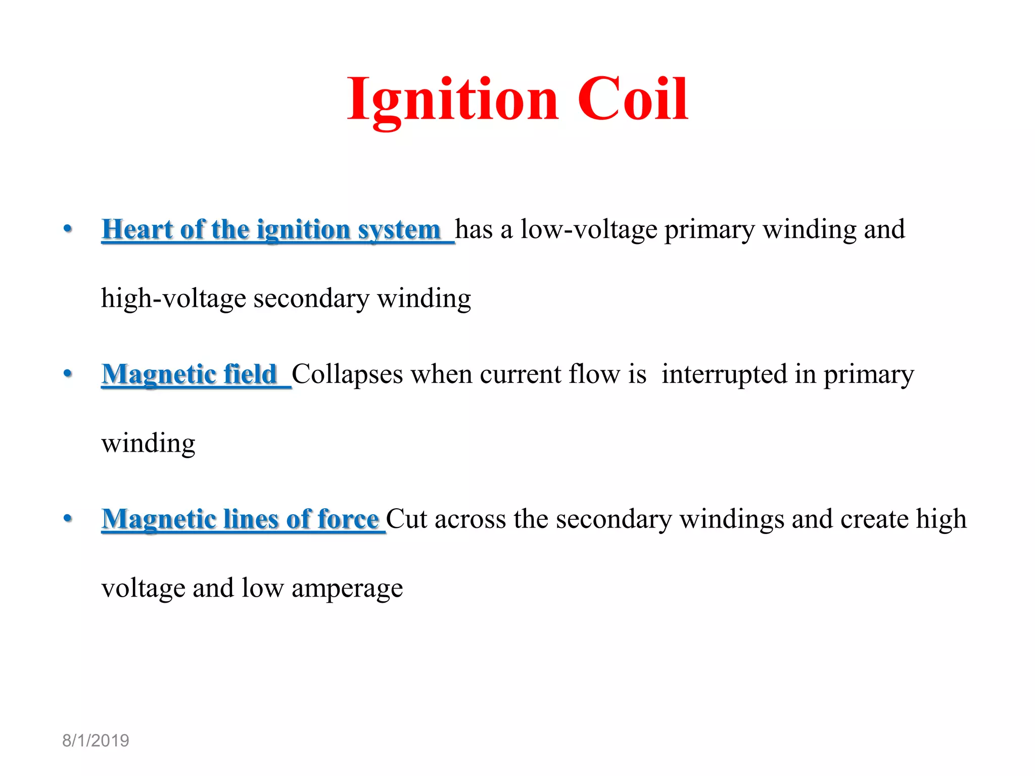 Automotive : Ignition System | PPTX