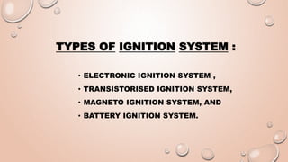 Ignition system 3&4.pdf for the mechanical engineering | PDF