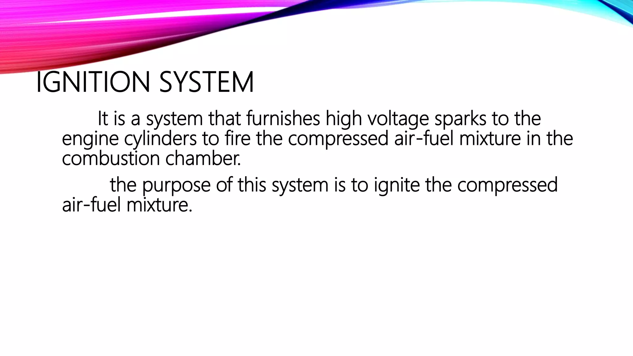 Ignition system components | PPTX