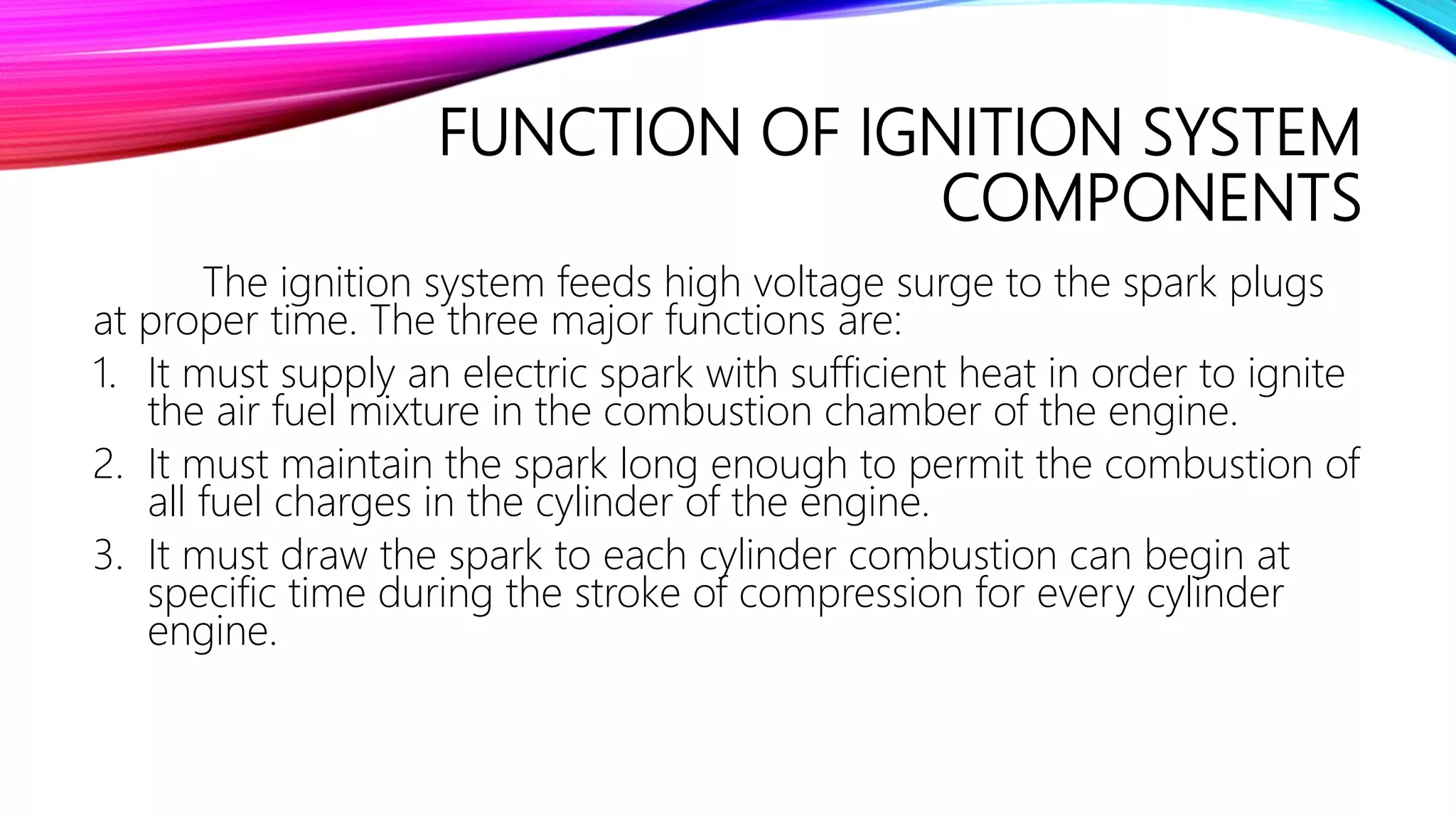 Ignition system components | PPTX