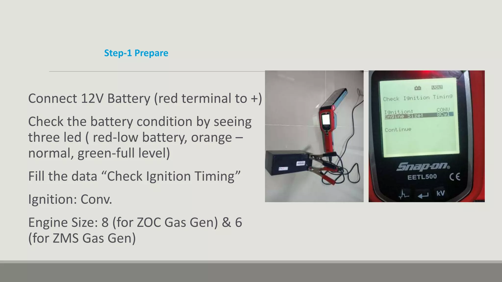 Ignition timing light checking | PPTX