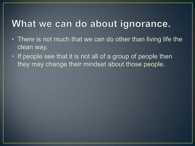 Ignorance | PPTX | Islam | Religion & Spirituality