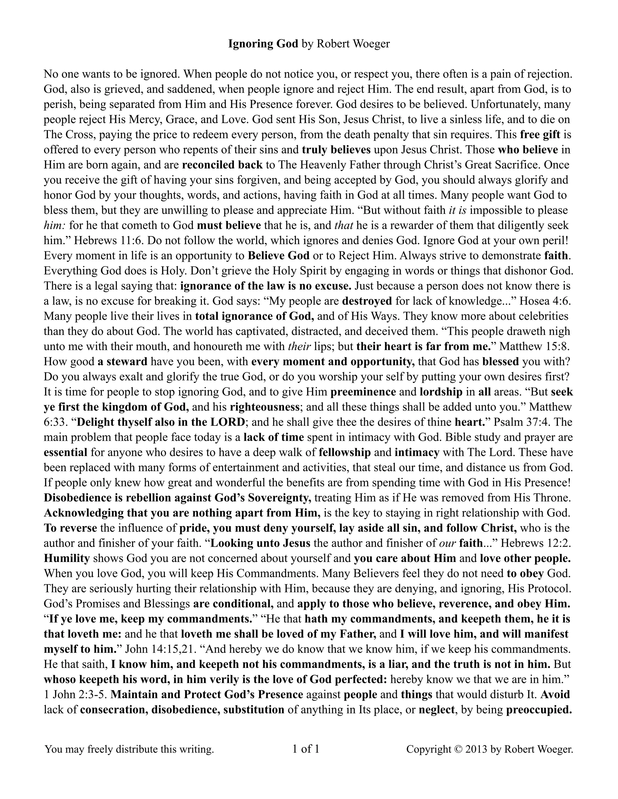 Ignoring god 23 | PDF