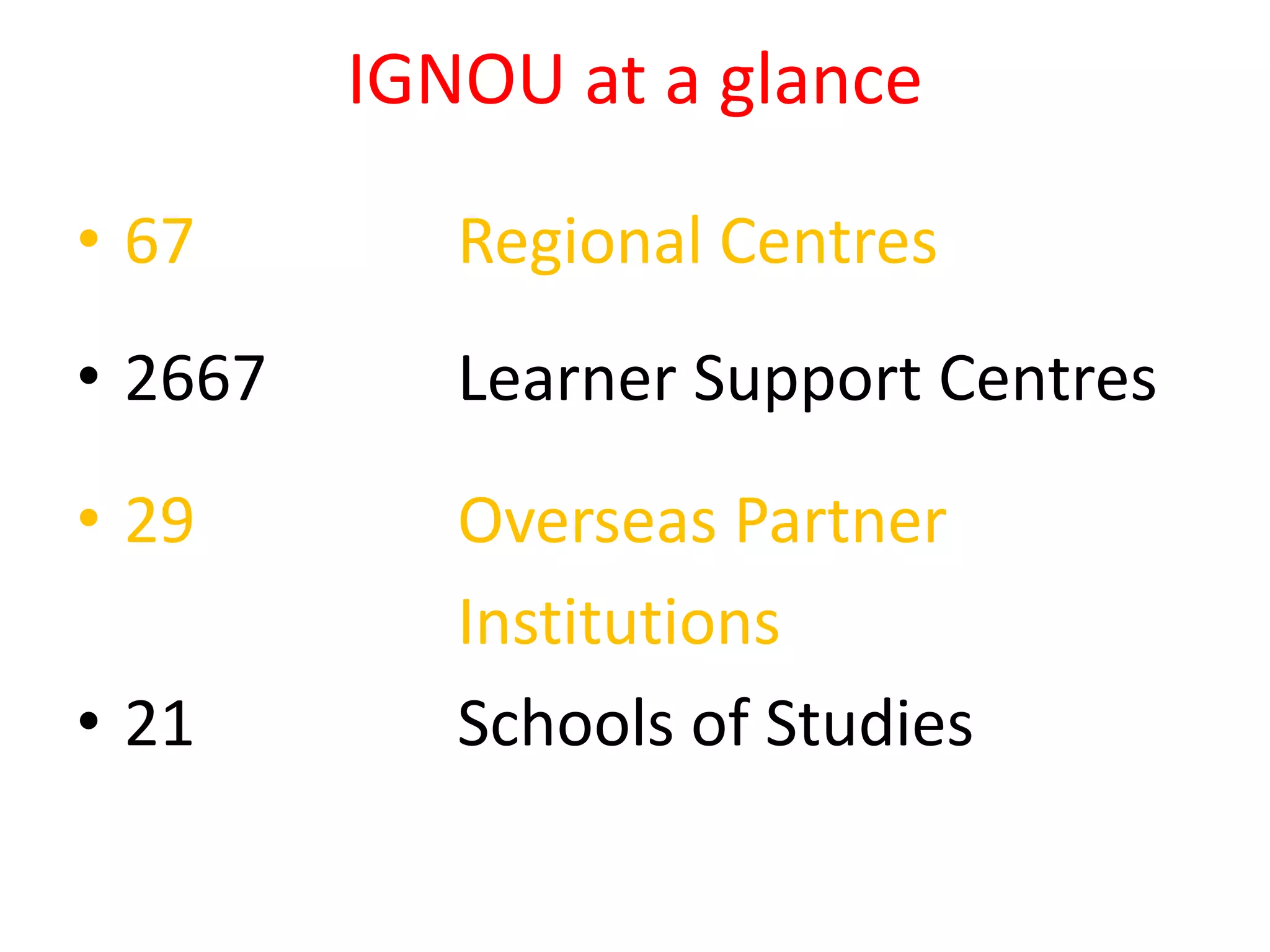 Life Cycle of Learners at IGNOU: Induction Meetings | PPT
