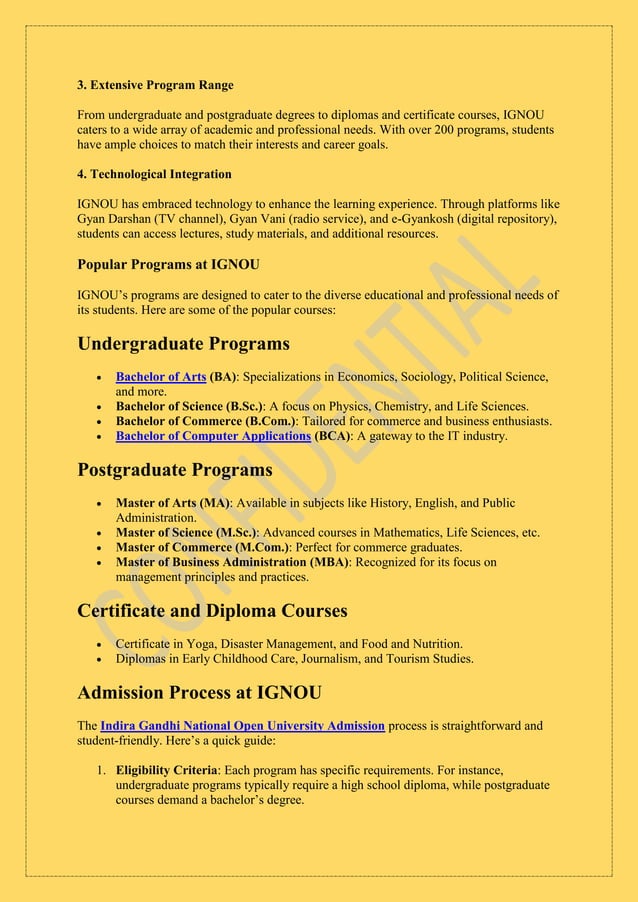 Indira Gandhi National Open University,. | PDF