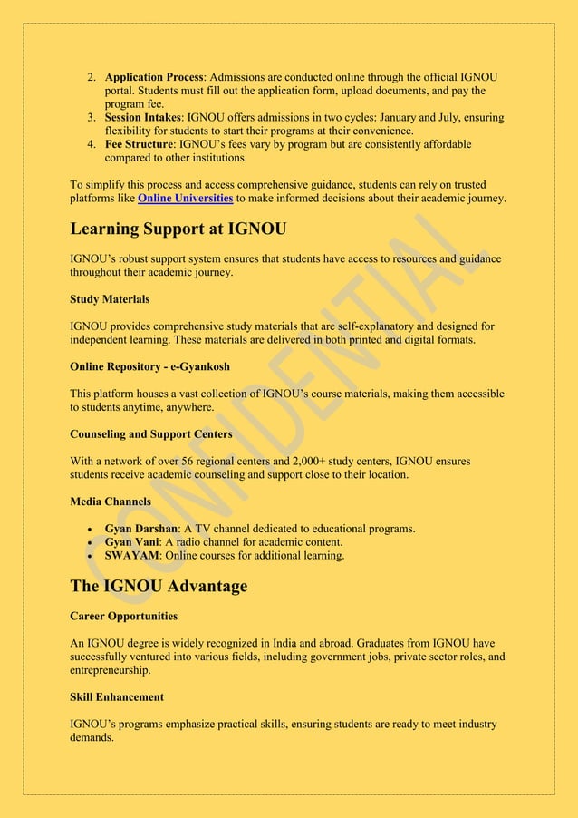 Indira Gandhi National Open University,. | PDF